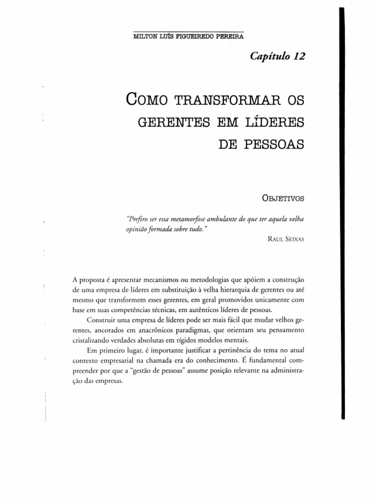 Como Transformar Os Gerentes em Líderes de Pessoas | PDF
