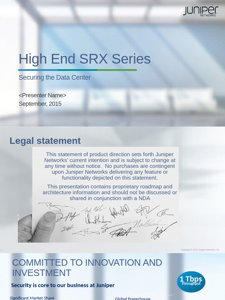High-End SRX Series Firewall Solutions | PDF | Juniper Networks ...
