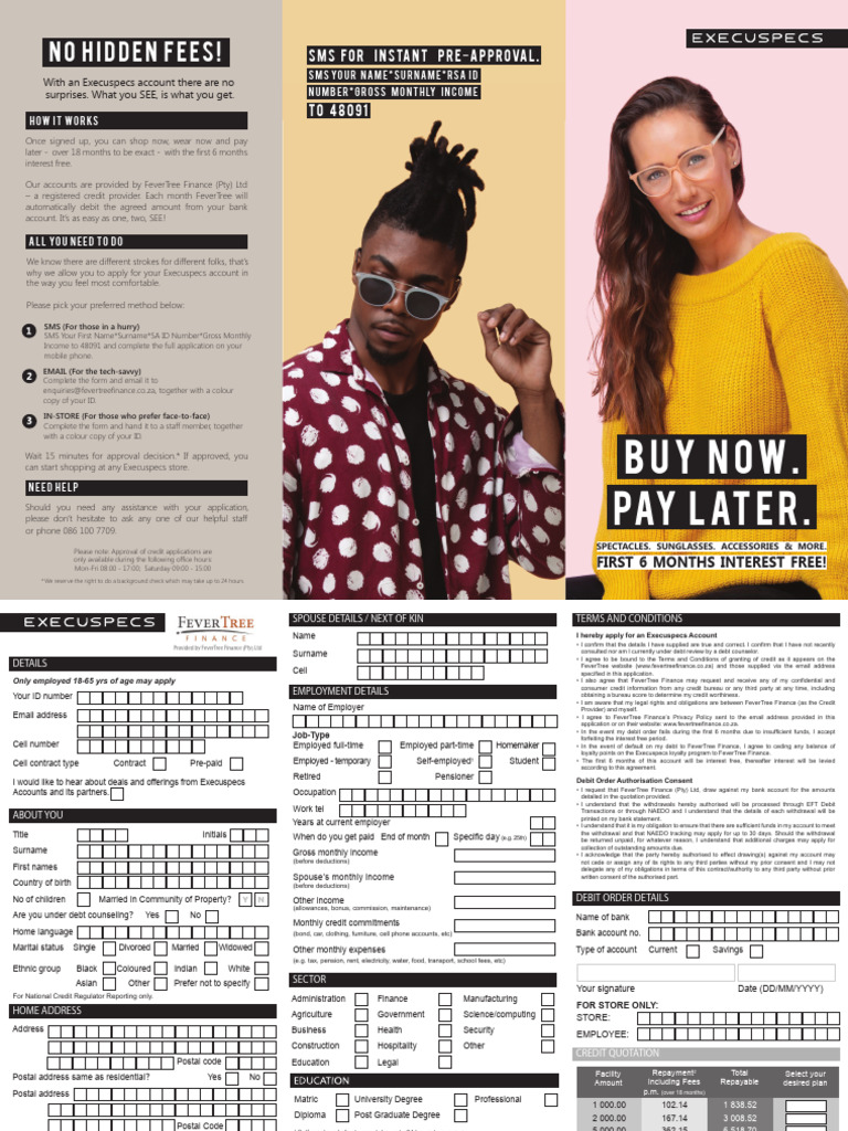 FeverTree PayLater Loan Application Guide | PDF | Banks | Debit Card
