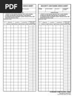Security Container Information Container Number Instructions ...