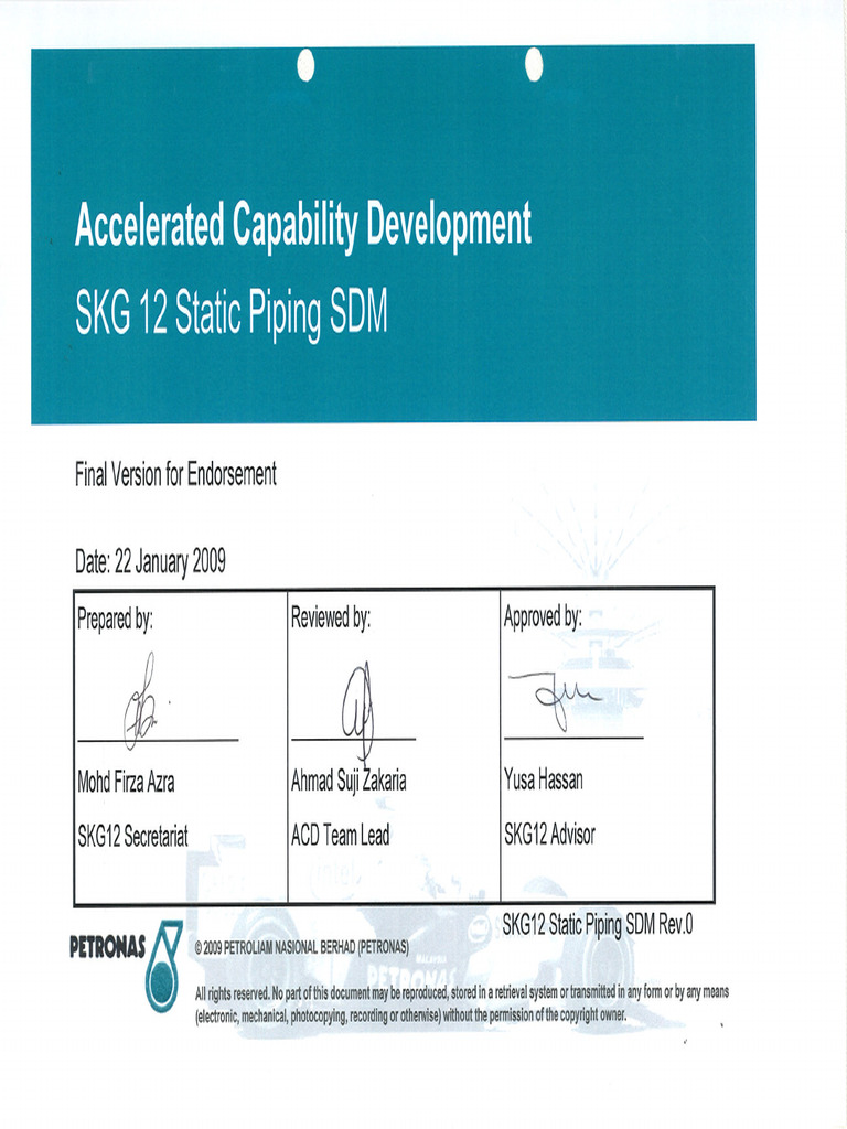 Petronas SKG12 Skill Development Matrix | PDF | Pipe (Fluid Conveyance ...
