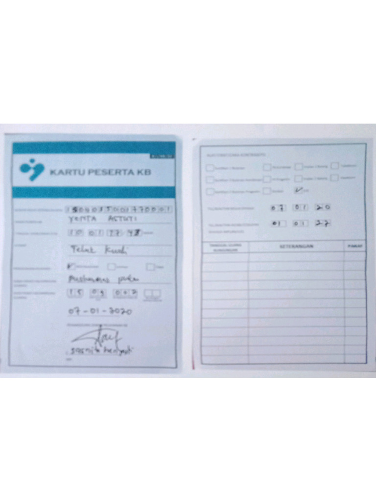 Kartu KB Yenta | PDF