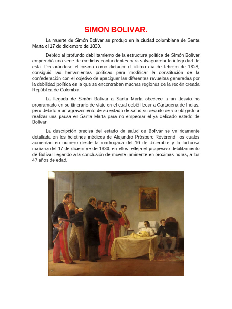 Simon Bolivar | PDF