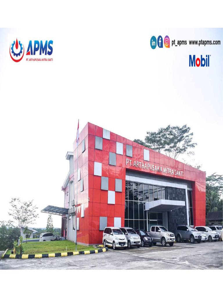 PT APMS: Trusted Mobil Lubricant Distributor | PDF | Lubricant | Petroleum