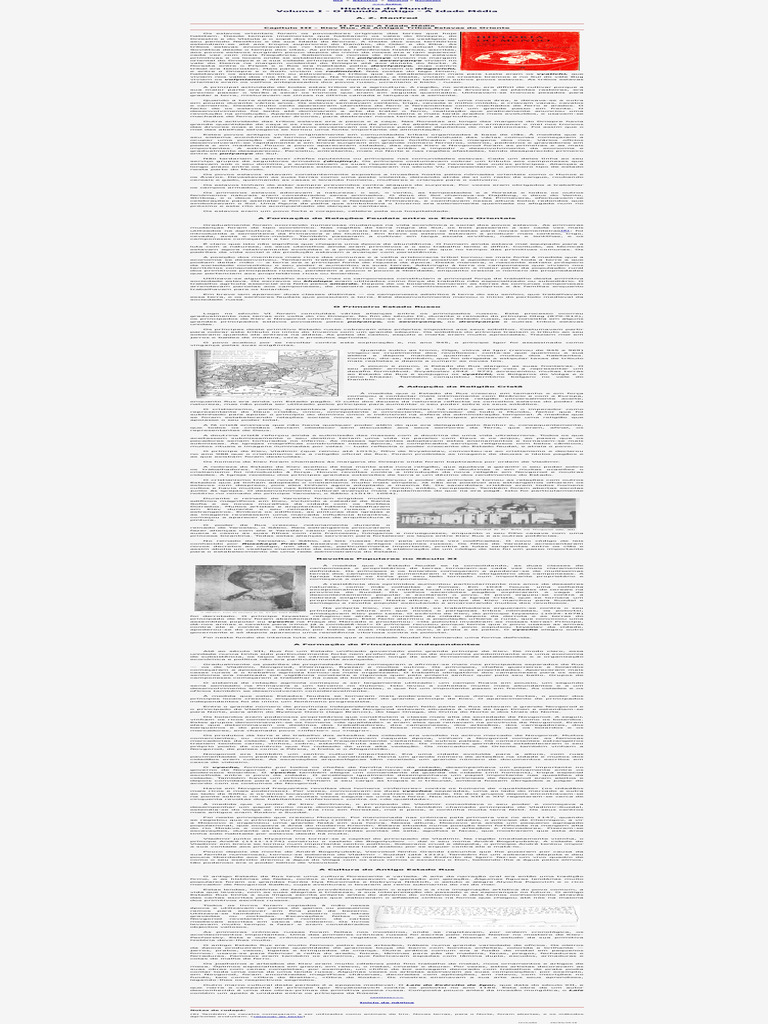 Capítulo III - Kiev Rus. As Antigas Tribos Eslavas do Oriente | PDF