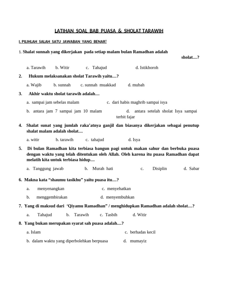 Makna dan Syarat Puasa Ramadhan | PDF
