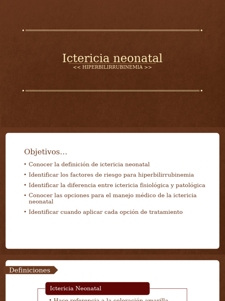 Ictericia Neonatal | PDF | Enfermedades y trastornos humanos | Medicina CLINICA