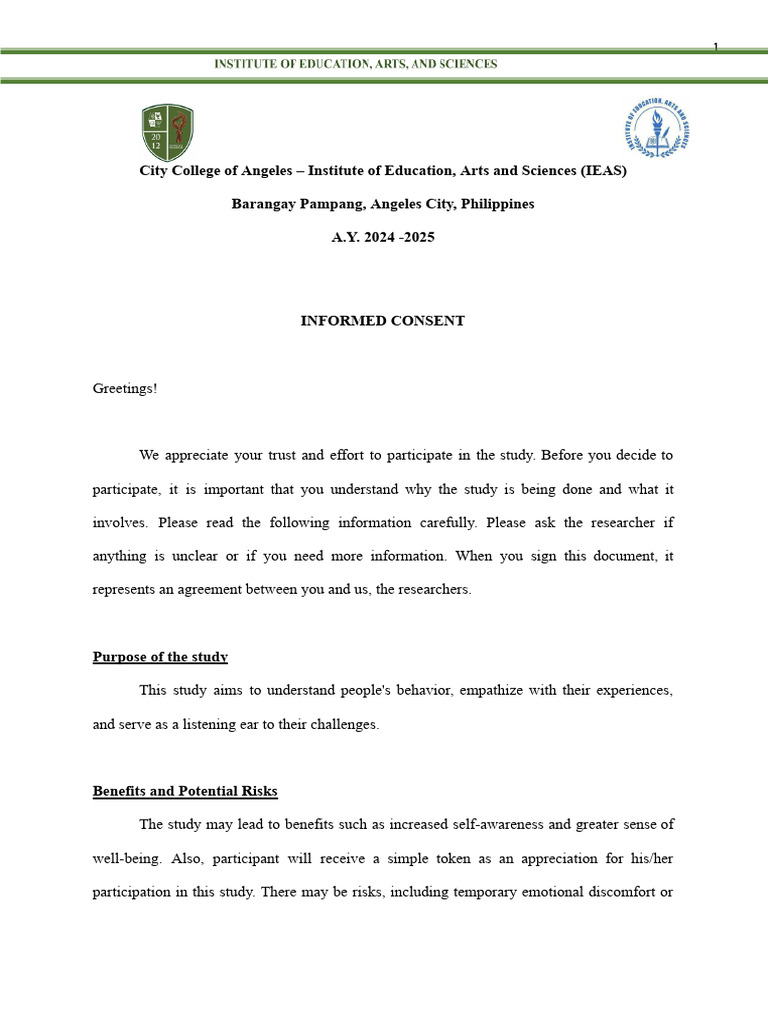 Case Study - Informed Consent 1 | PDF | Consent | Privacy