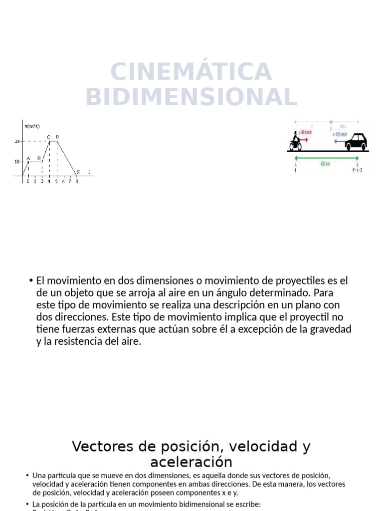 Cinematica Angular y Bidimensional | PDF | Aceleración | Velocidad