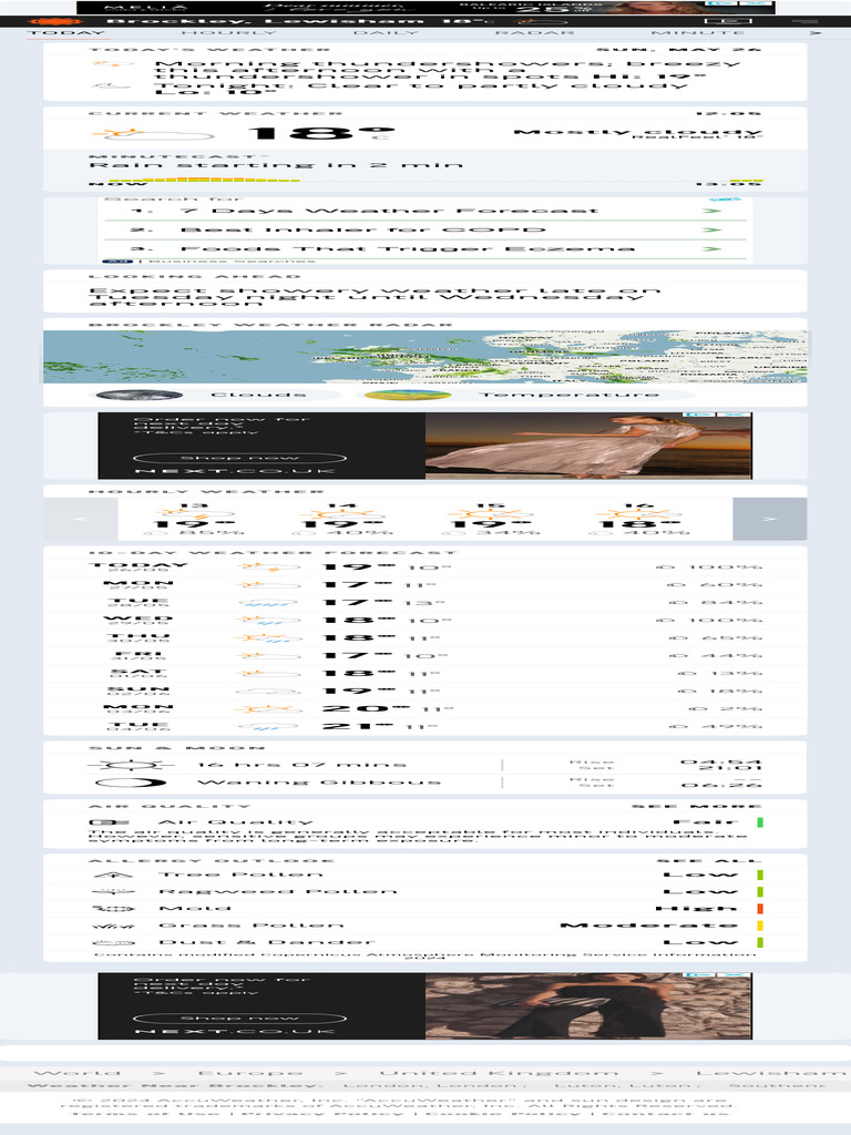 Brockley, Lewisham, United Kingdom Weather Foreca | PDF | Atmosphere ...