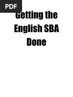 English SBA Reflections Overview | PDF