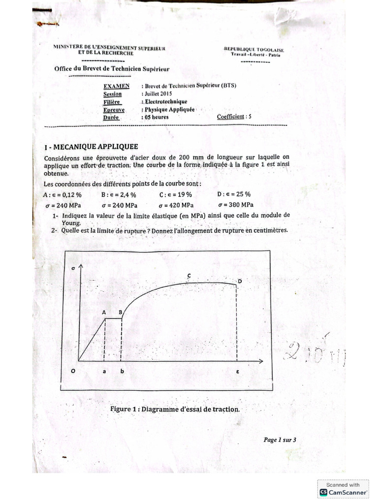 BTS II Exam Et Corrigés Types PDF | PDF