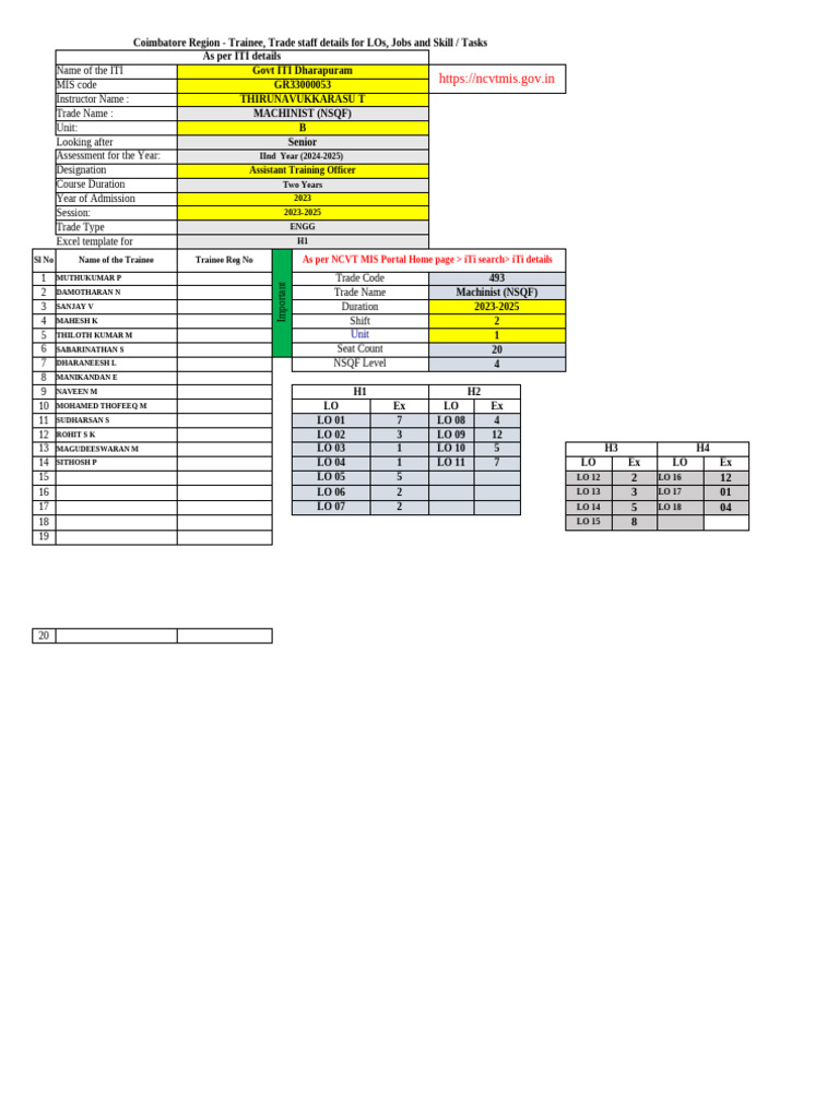 MACHINIST H3 Level 4 B-Tirunavukarasu | PDF | Cutting Tools | Tools