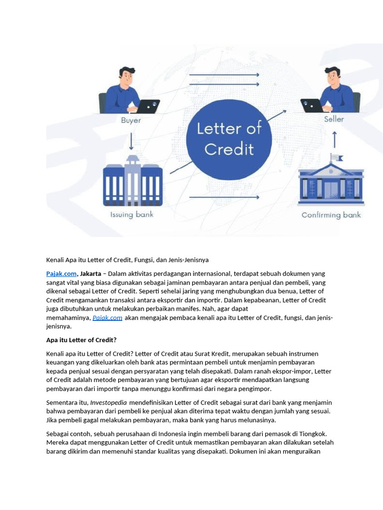 Memahami Letter of Credit dan Fungsinya | PDF