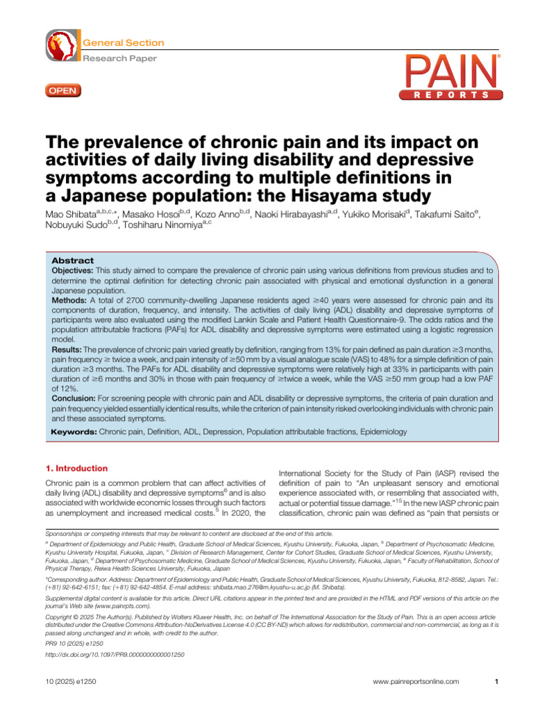 the_prevalence_of_chronic_pain_and_its_impact_on.7 (1) | PDF | Pain ...