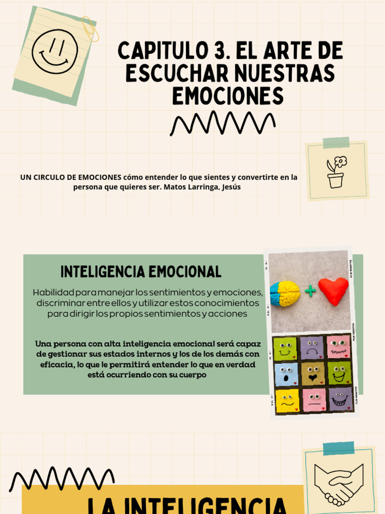 Capitulo 3. El Arte de Escuchar Nuestras Emociones | PDF | Las ...