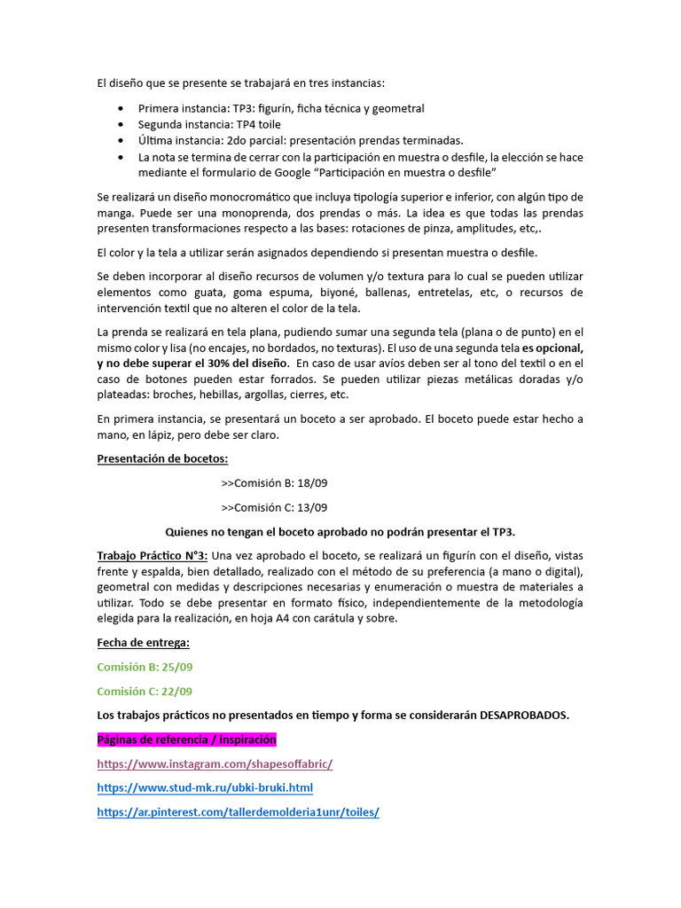 Consigna TP3 - 1er Año - 2024 | PDF