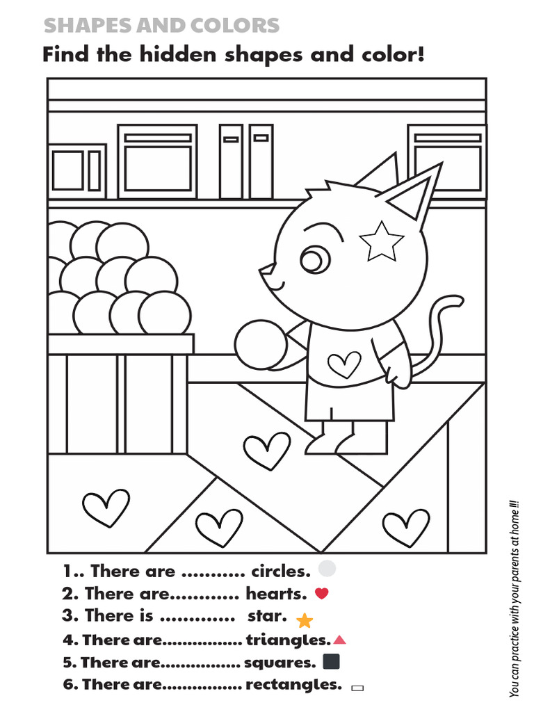 Worksheet - Shapes and Color - Starter | PDF