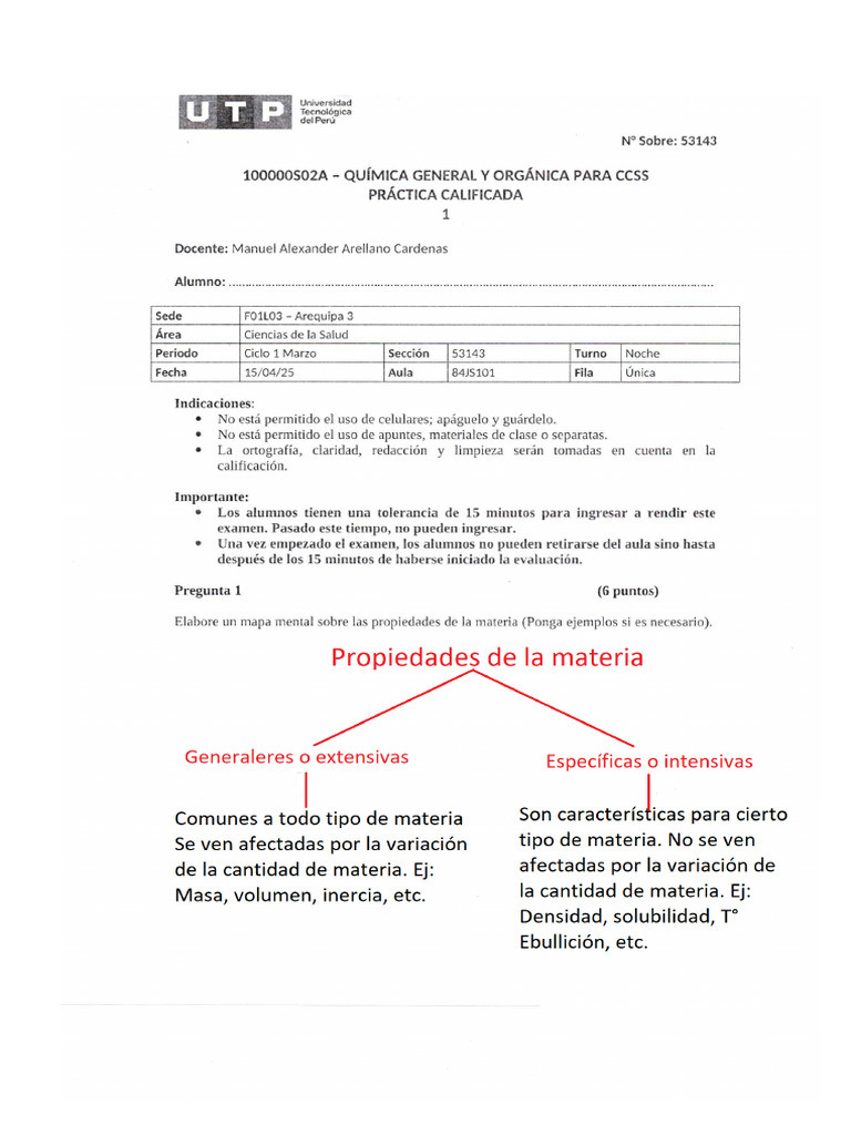 Solucionario Práctica Calificada 1_ Sección 53143 | PDF