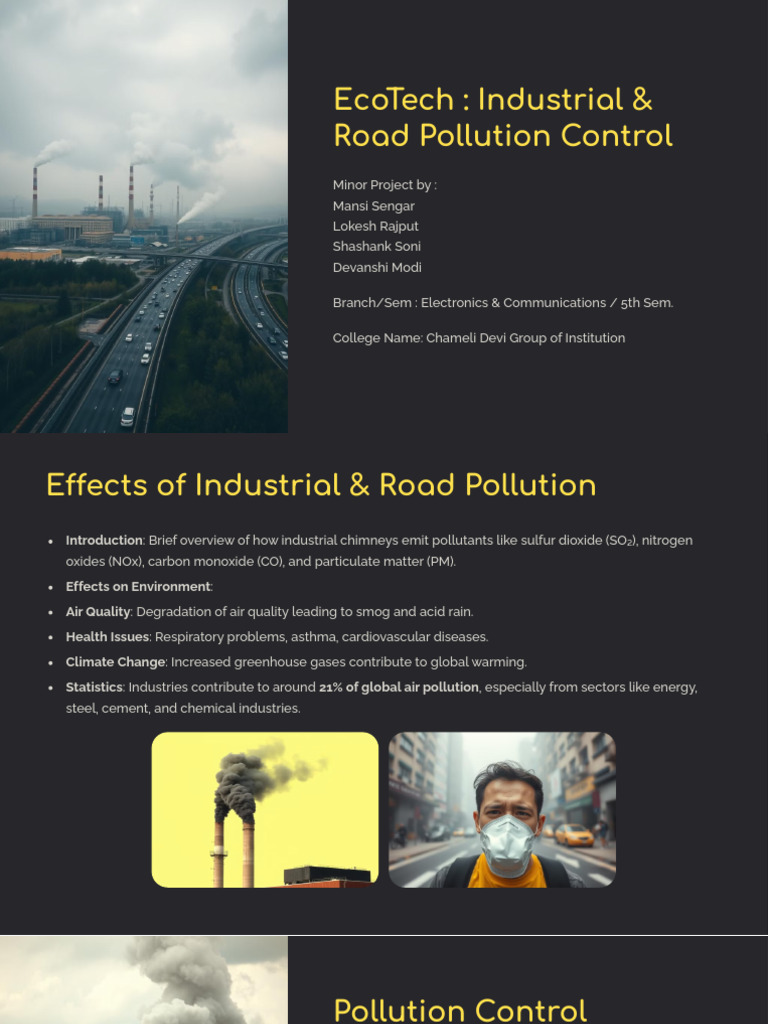 EcoTech Industrial and Road Pollution Control | PDF