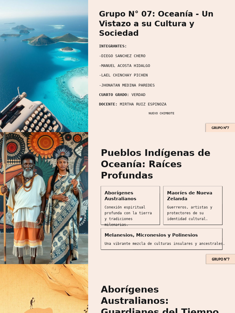 Grupo N 07 Oceania Un Vistazo A Su Cultura y Sociedad | PDF | Pueblo ...