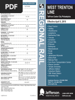 Trenton Line Regional Rail Schedule | PDF | Septa | Bus Transport