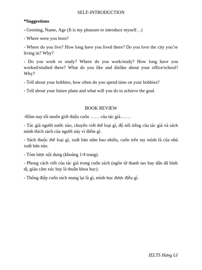 Self Introduction | PDF