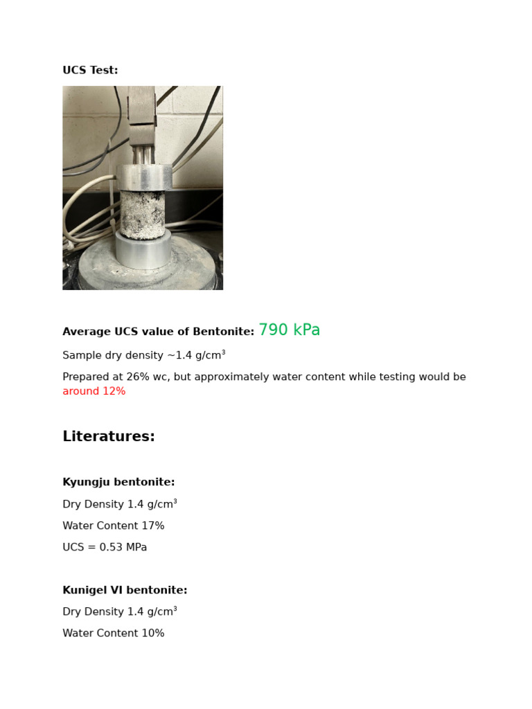 UCS Test | PDF