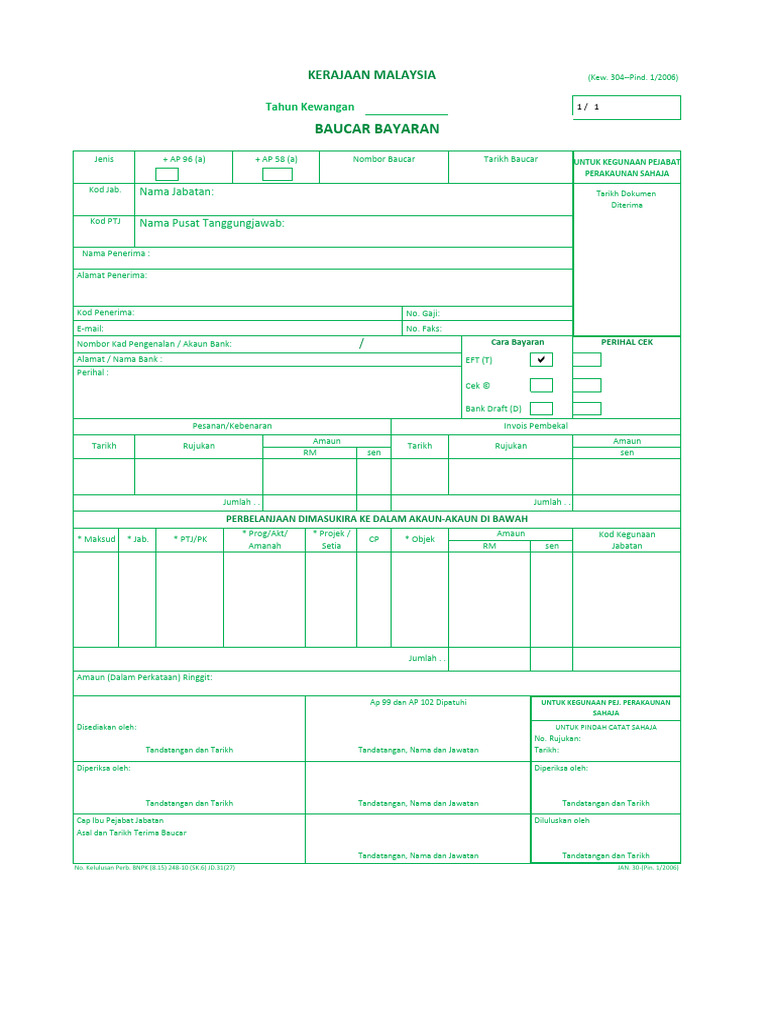 Baucer Hijau Kew.304 Tuntutan Perjalanan | PDF
