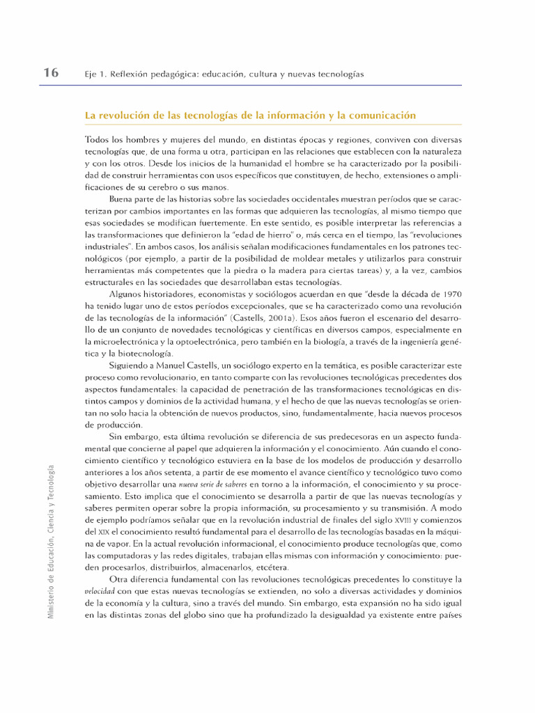 01 Cambios Tecnologicos Sociales y Culturales | PDF