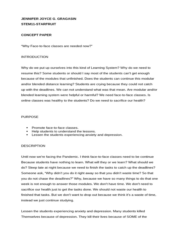 Concept Paper, Jeng Gragasin | PDF | Psychology | Behavioural Sciences