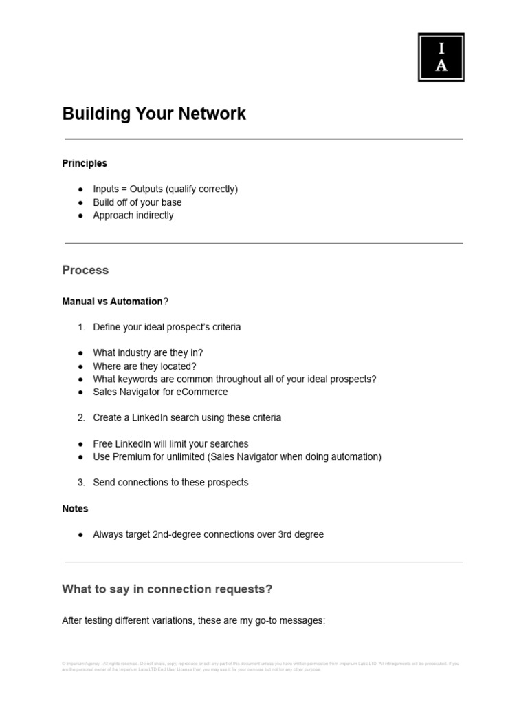 4.1 (PDF) Building Your Network | PDF