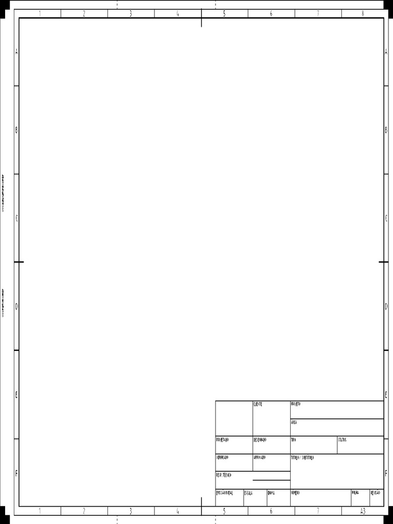 A3 Formatos de Folhas Com Legendas Série A NBR 16752 - 2020 | PDF