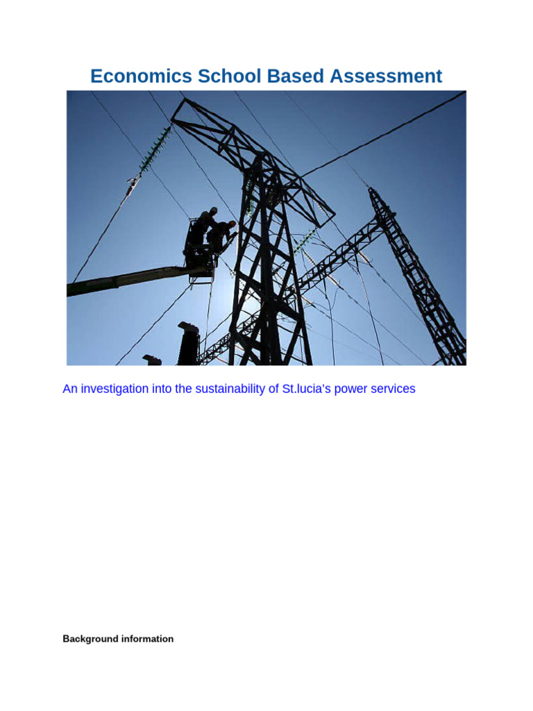 Economics School Based Assessment | PDF | Cost Of Living | Questionnaire