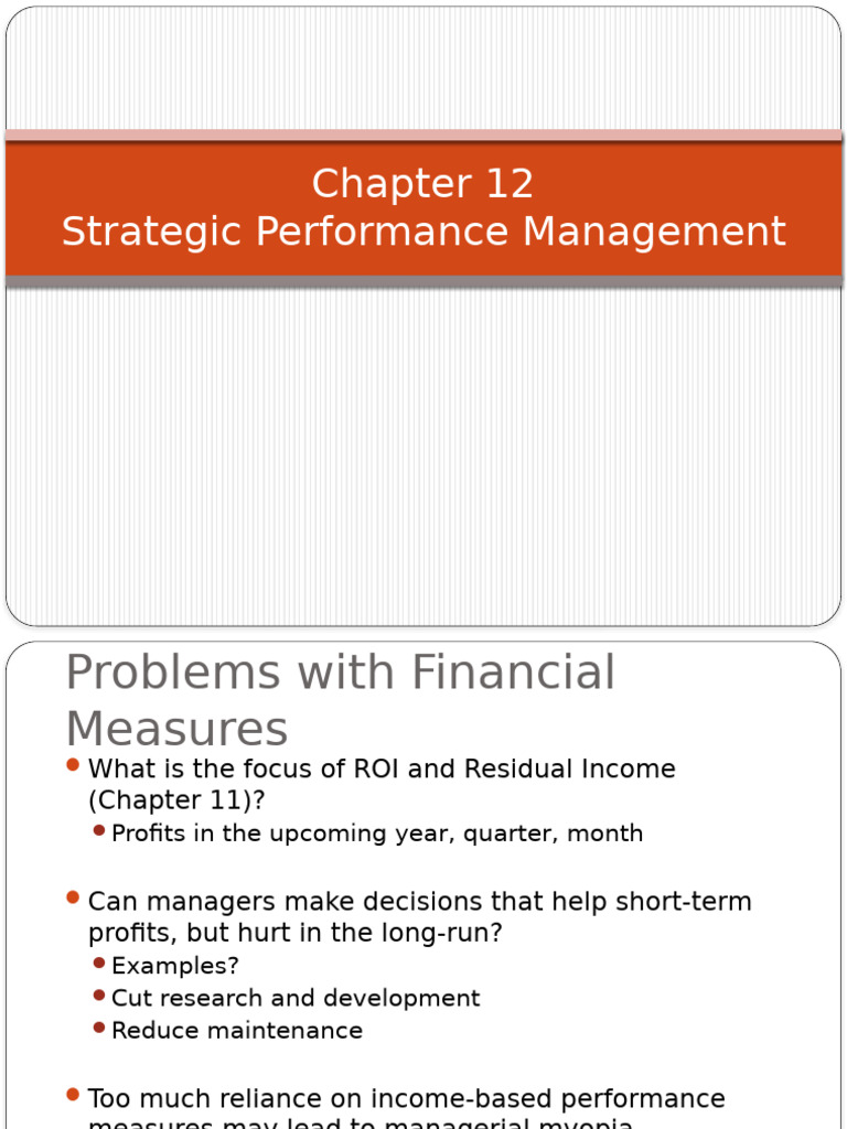 Ch. 12 Strategic Performance Management | PDF | Corporate Social Responsibility | Business