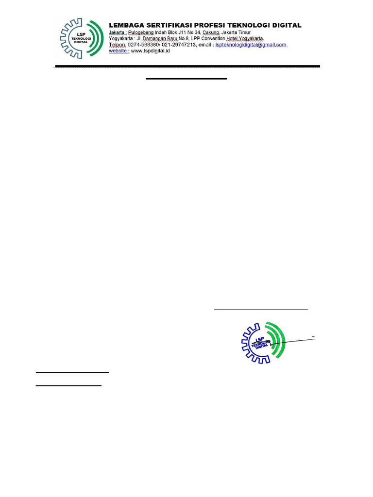 Surat Tugas MKVA September | PDF