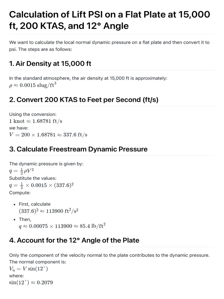 Flat Plate Lift | PDF