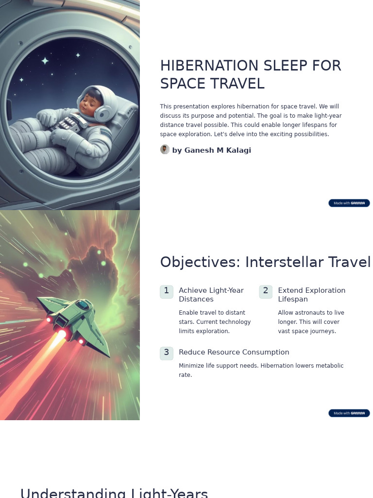 Hibernation Sleep For Space Travel | PDF | Interstellar Travel | Outer Space