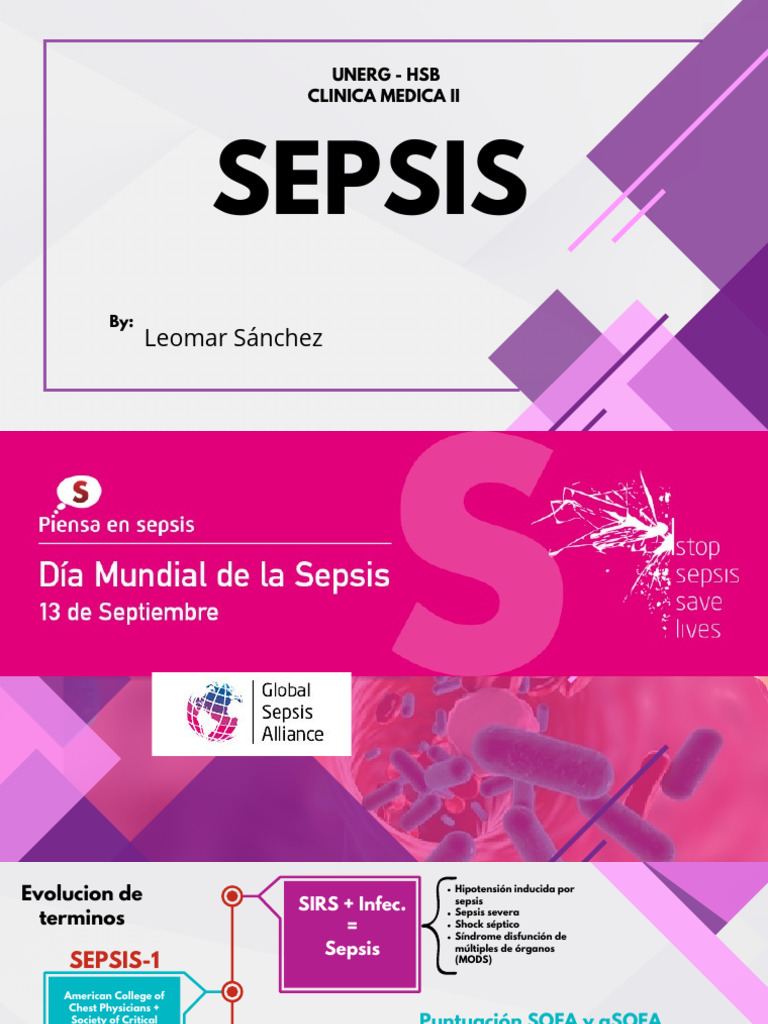 Presentación - Sepsis y Shock Séptico - Leomar S. y Mariano Maria R PDF | PDF | Septicemia ...