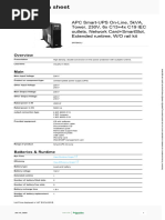 APC SRT5KXLI UPS Specifications | PDF | Electrical Engineering ...