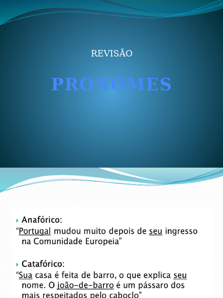 Pronomes+Relativos+2%c2%Ba+Em+2019 | PDF | Pronome | Assunto (gramática)
