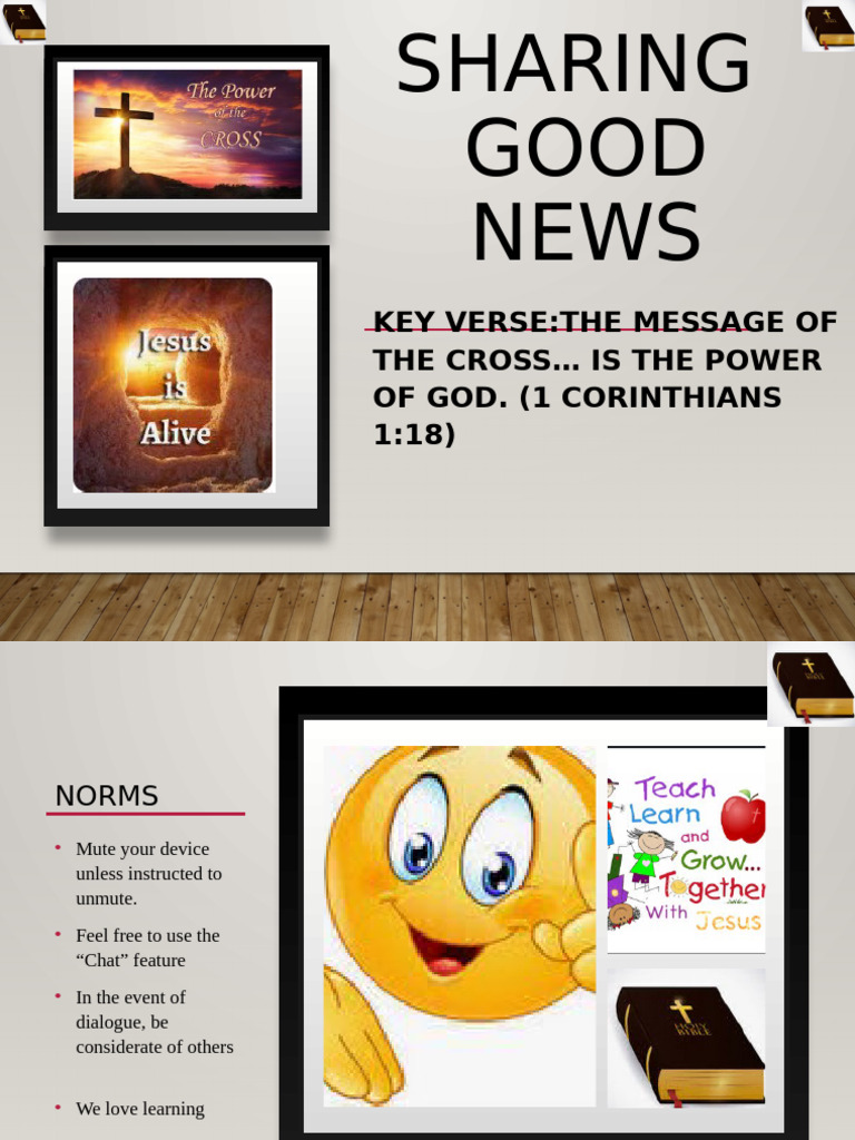 Sharing Good News Sunday School Lesson Class 2 Ages 8 10 Mrs Morgan and ...