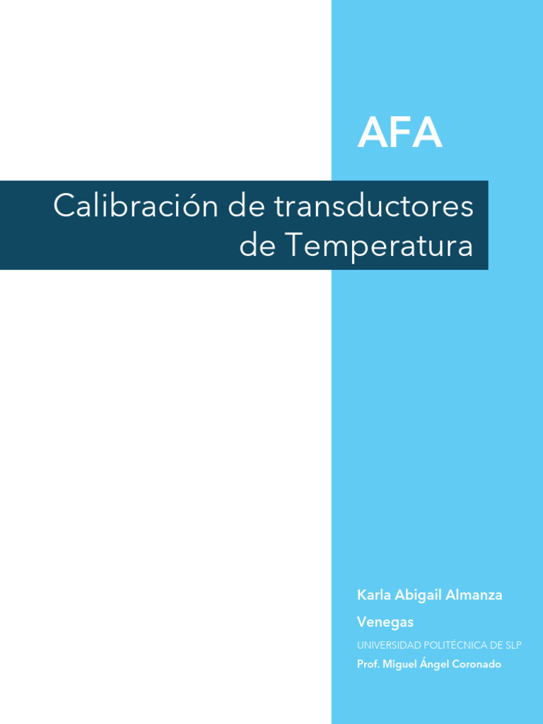 Calib de Transd de Tem | PDF | Termómetro | Calibración