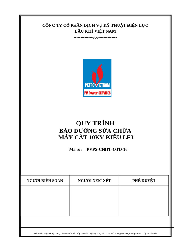 CNHT-QTD16 - BDSC May Cat 10kv LF3 | PDF