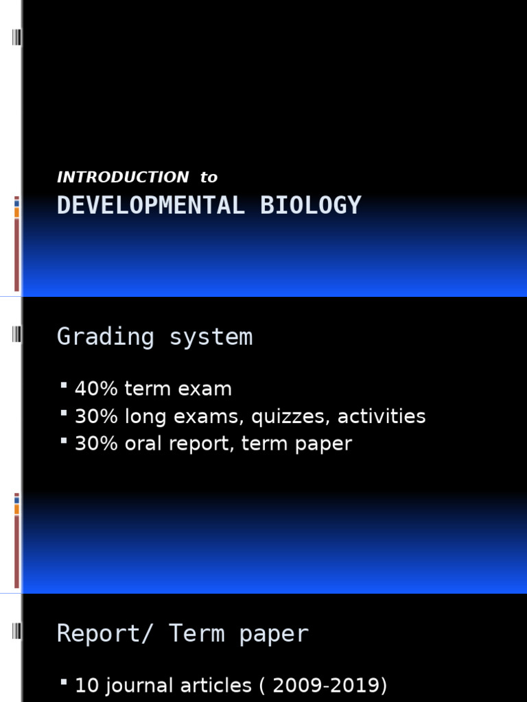 Developmental Biology Overview | PDF | Cellular Differentiation ...