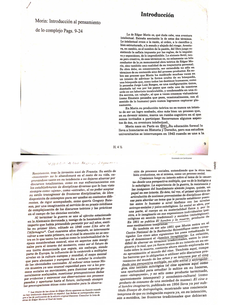 Introducción Morin | PDF