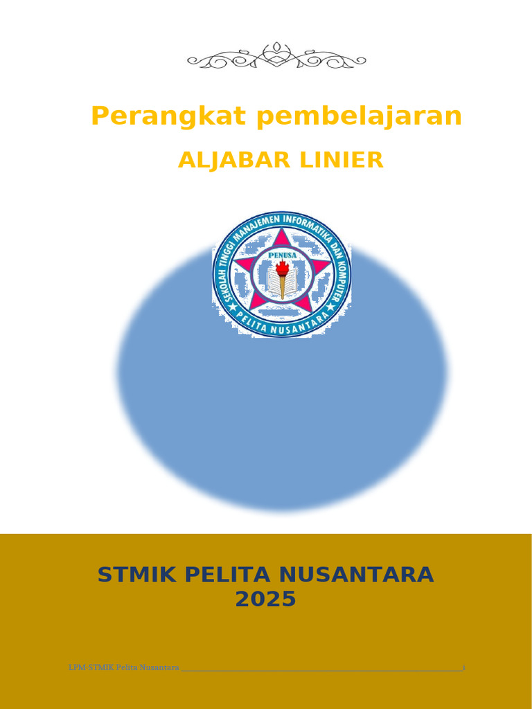 Desi Vinsensia - Perangkat Pembelajaran - Aljabar Linier - 2024-2025 - Genap | PDF