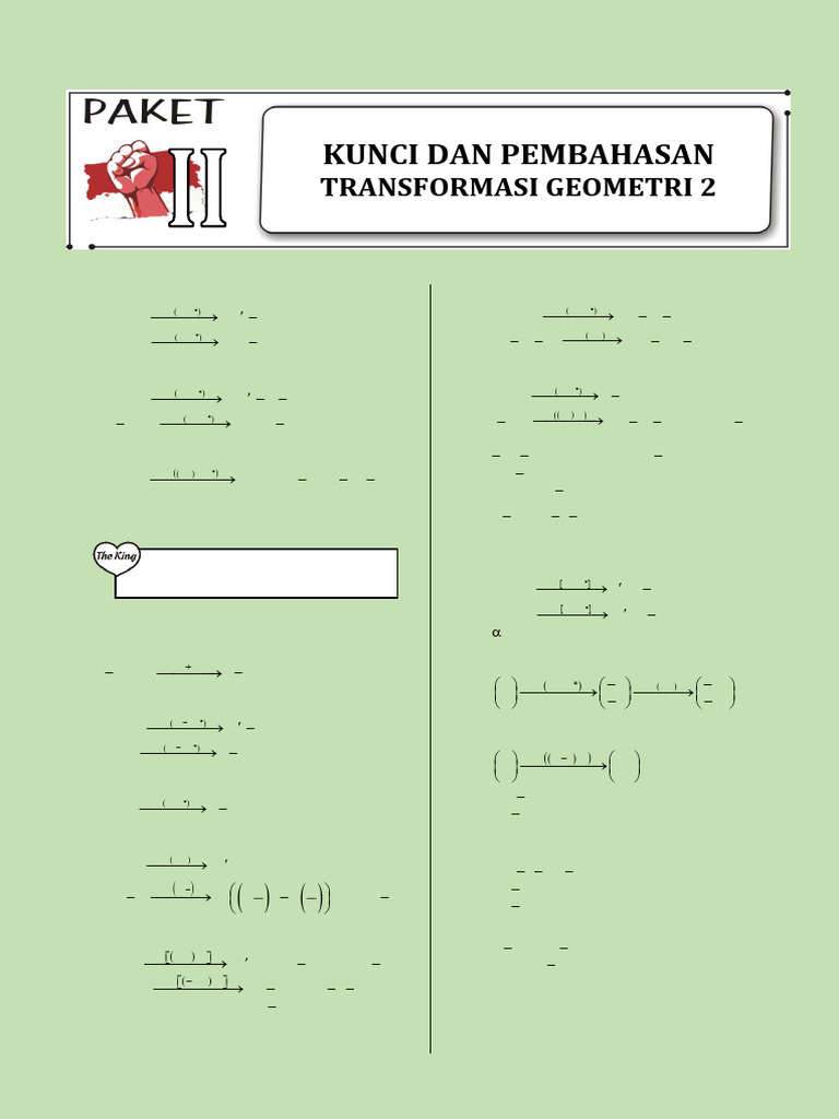 02 Kunci & Solusi Transformasi 2 | PDF