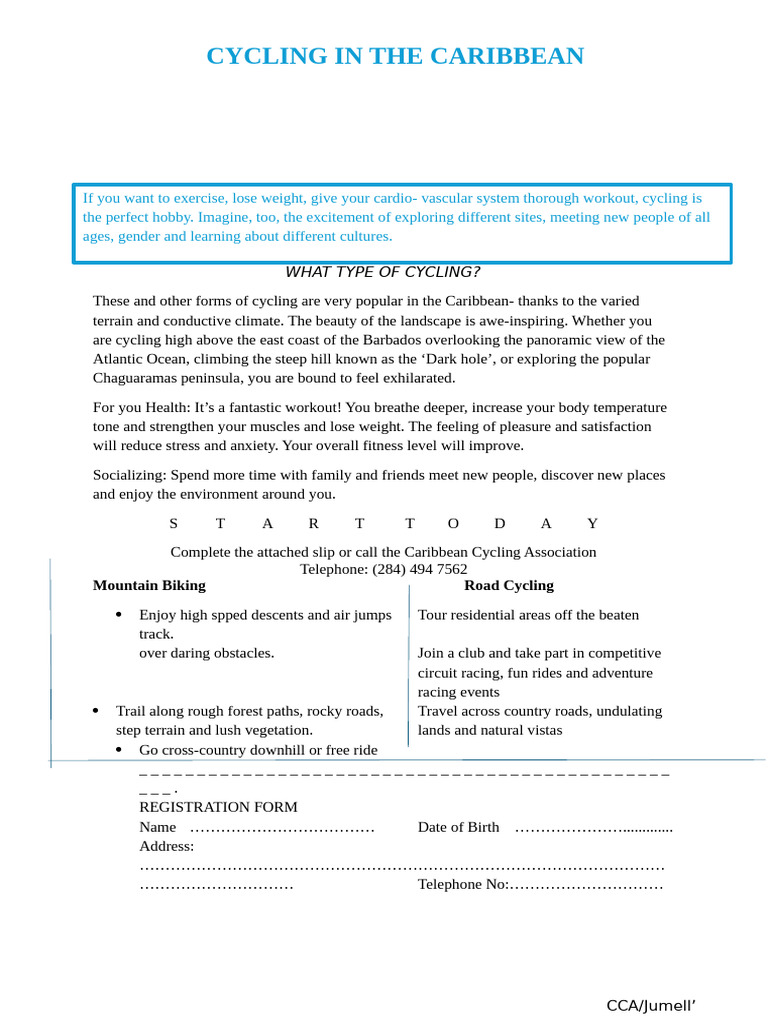 Cycling Flyer | PDF