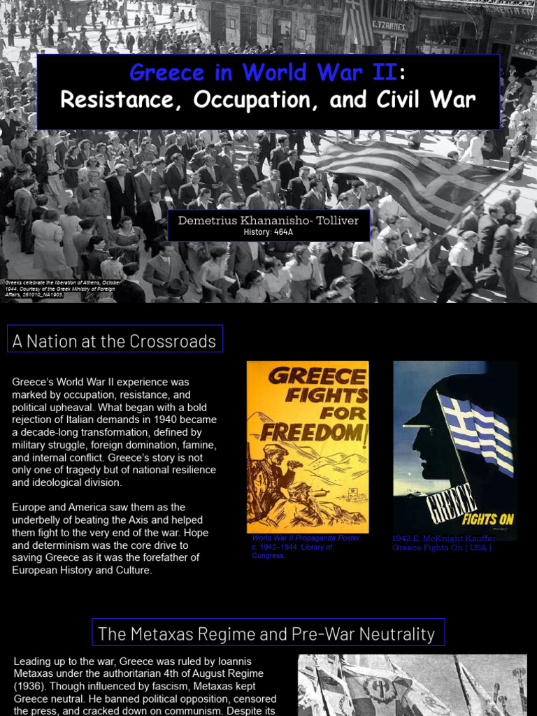 Hist - 464 Greece in World War II | PDF | World War II | Military
